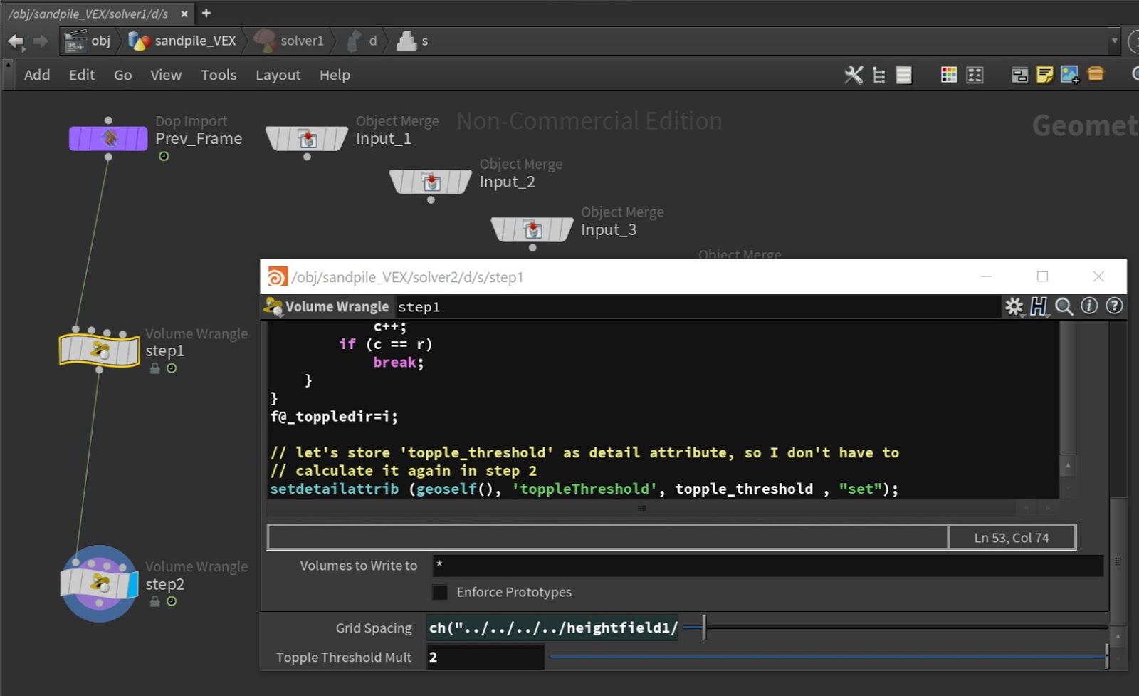 FX Thinking: Sand without grains - PART 2 - VEX Implementation