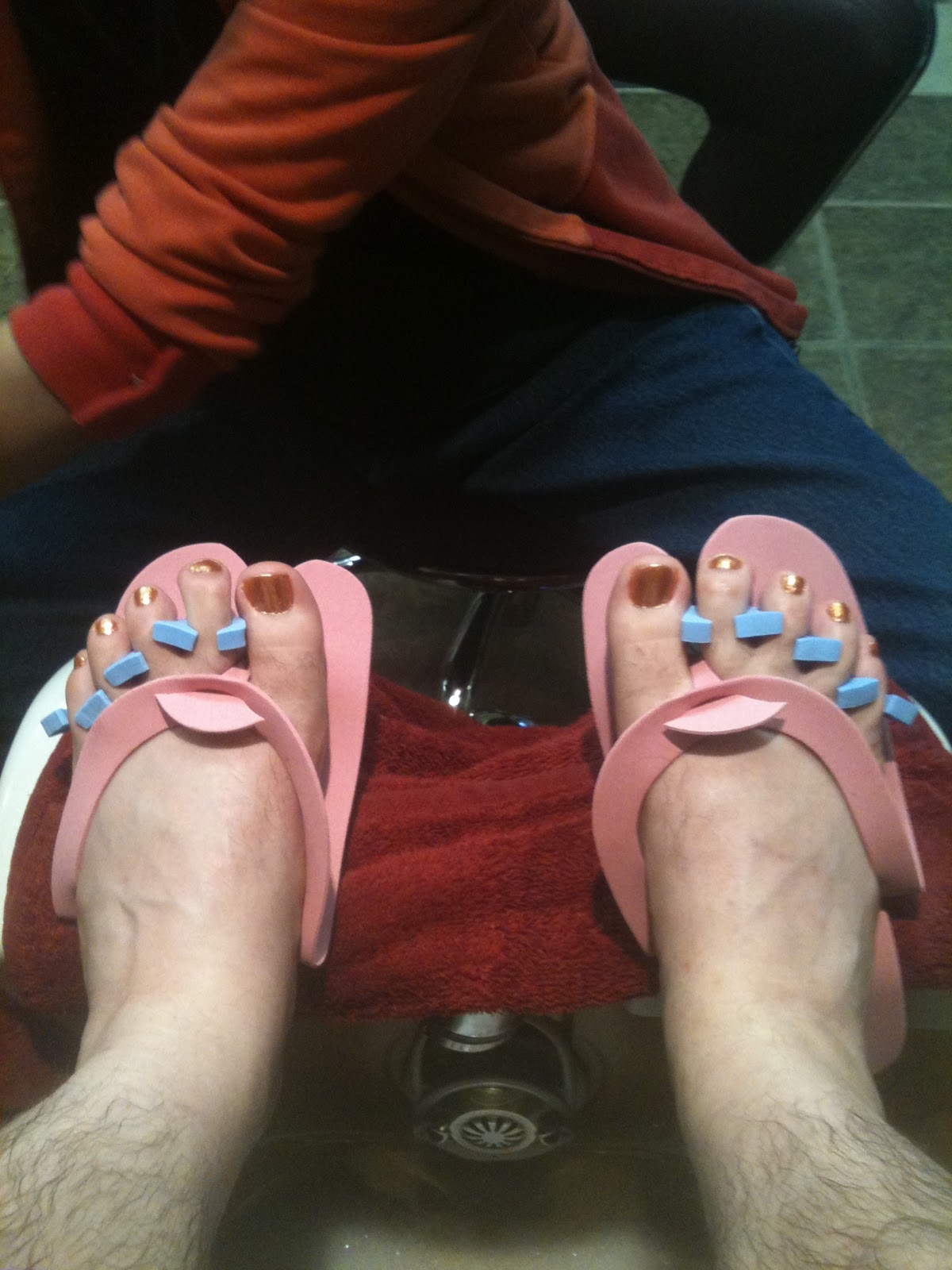 All Things Daddy: Real men get pedicures!!-Ryan