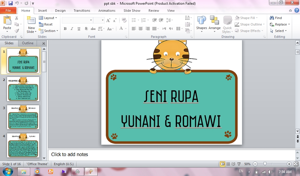 Seni Budaya: Seni Rupa Yunani & Romawi - Creatifina