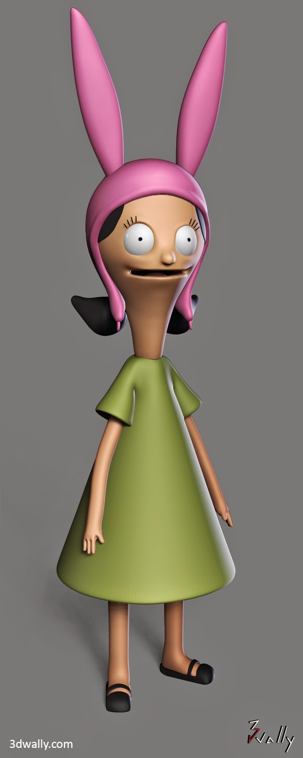 3Dwally: Louise Belcher (Bob's Burgers)