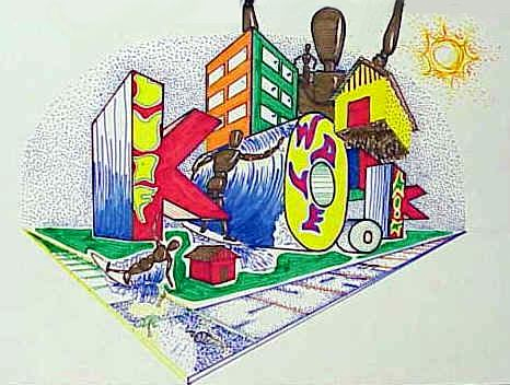 Appreciating Art: Preliminary Sketch--2 Pt. Perspective Letters