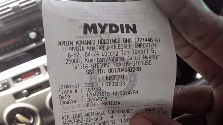 Jom Baca Untuk Mudah Difahami....Ramai salah faham dengan resit Mydin ...