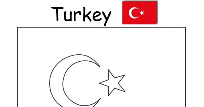 Geography Blog: Turkey Flag Coloring Page