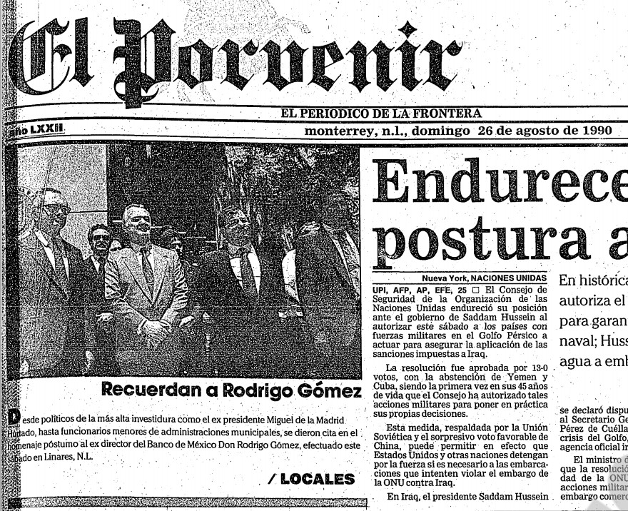 Monterrey, México: Rodrigo Gómez Gómez