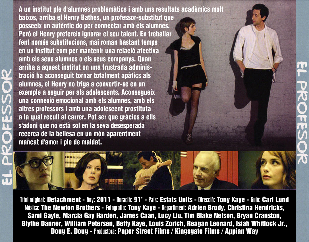 Caràtules de cine (DVD per caixa CD): El professor - [2011]