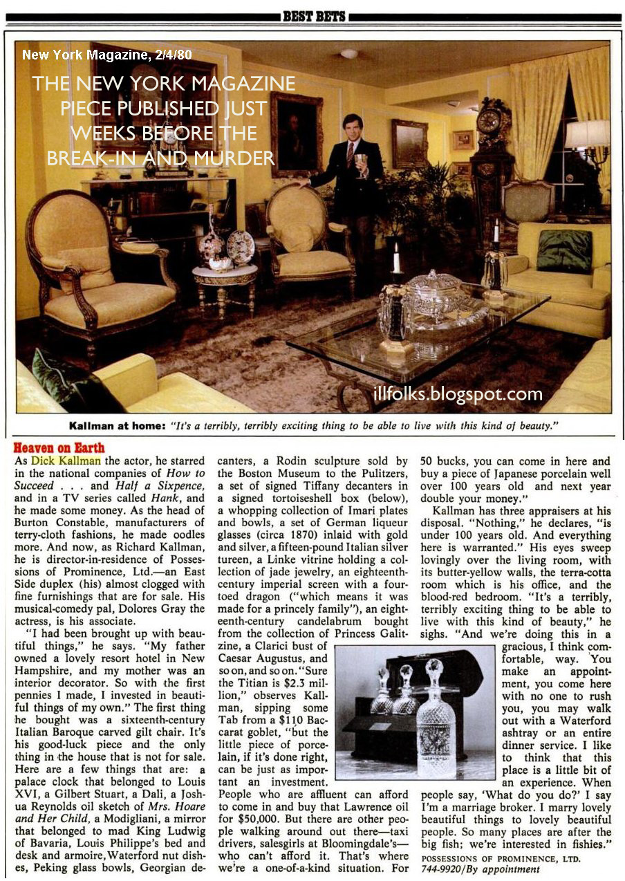 Ill Folks: HANK: DICK KALLMAN aka murder victim RICHARD KALLMAN