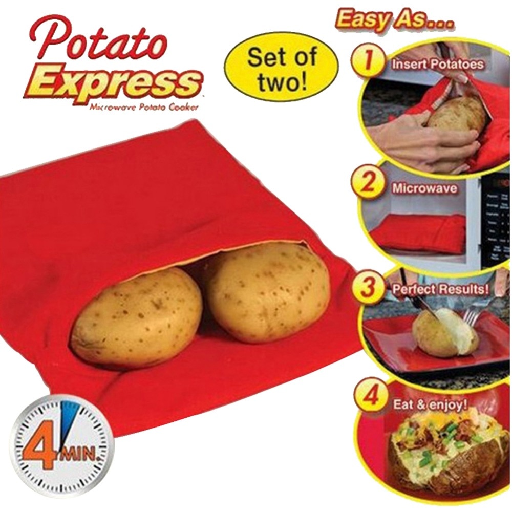 Potato Express Washable Microwave Cooker Bag