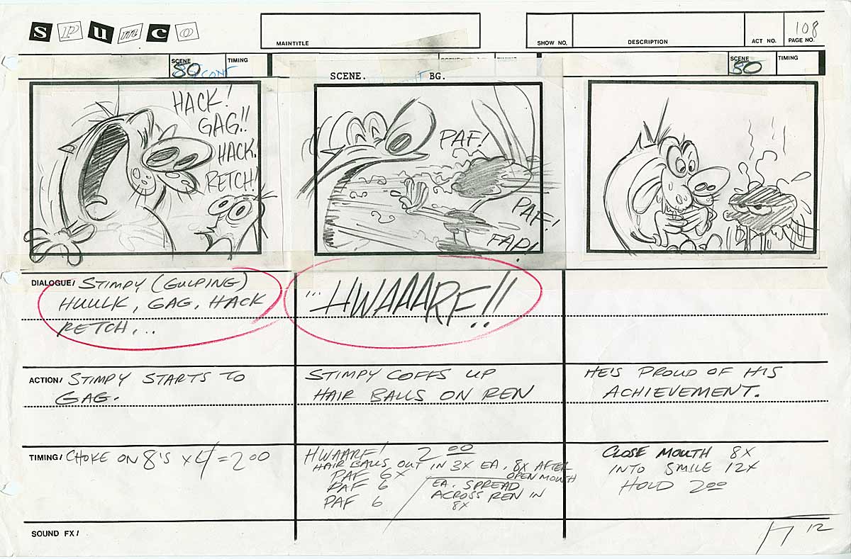 Cartoon Concept Design Ren And Stimpy Big House Blues Part 3 Storyboards