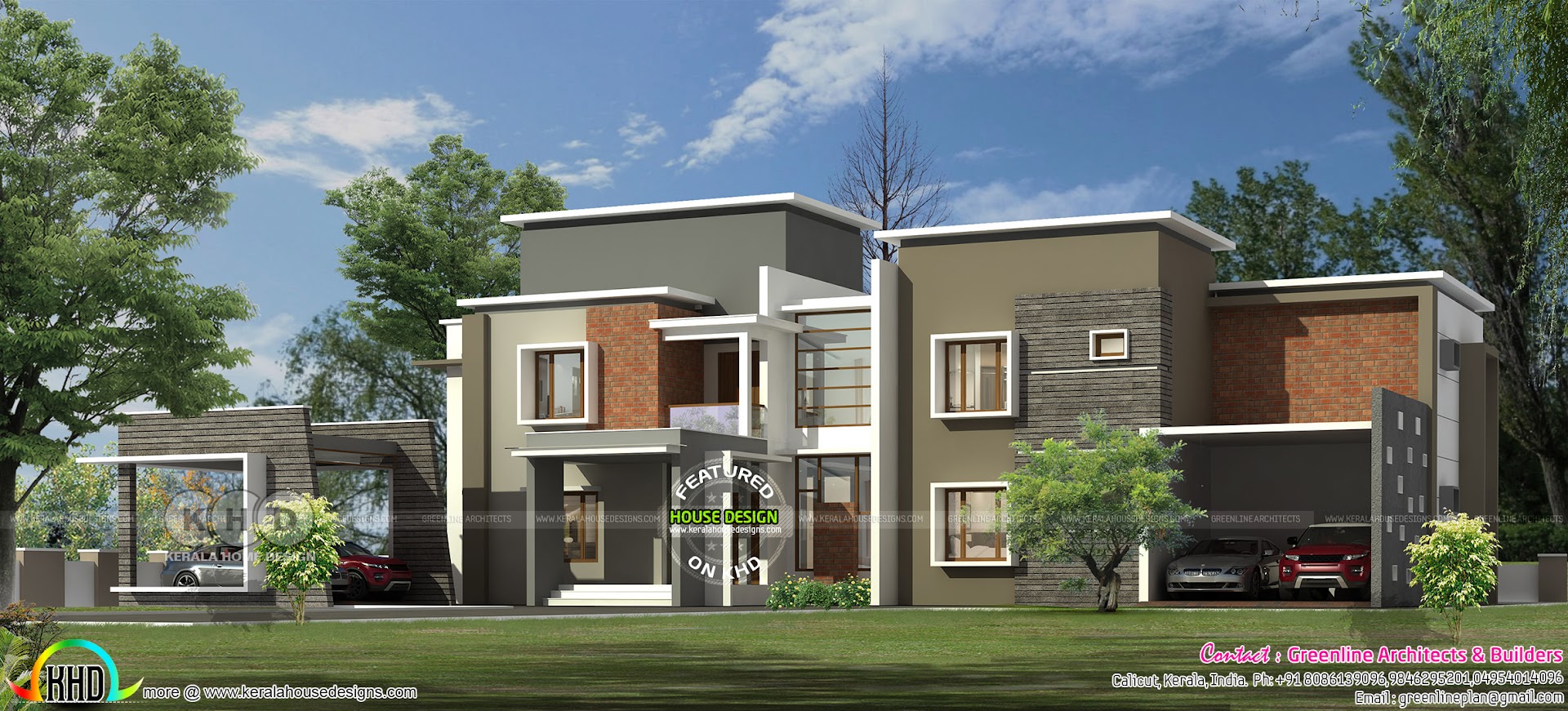 5 BHK, 558 square meter Modern home - Kerala Home Design and Floor ...