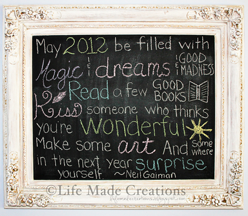 Life Made Creations: Chalkboard Art