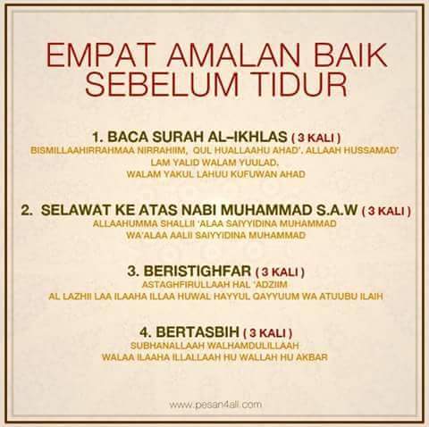 Doa Bangun Tidur Sesuai Sunnah Rasul