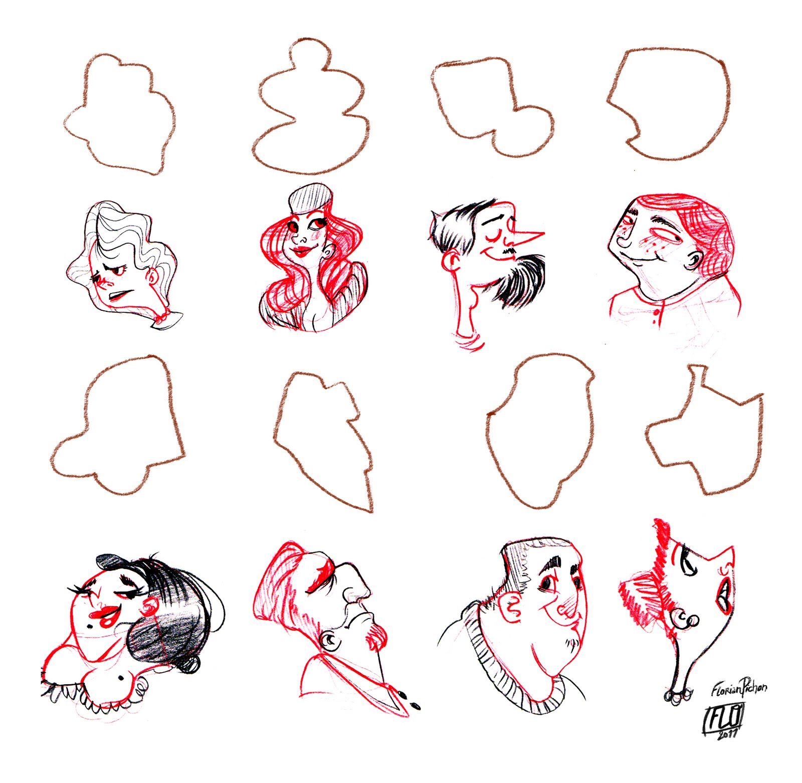 Flowp The Works Of Florian Pichon A Week Of Sketch