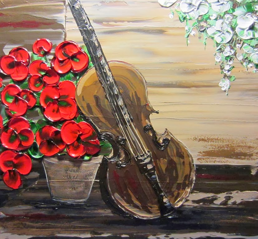 El arte es su máxima expresión : Cuadros Texturados con Hojas y Flores