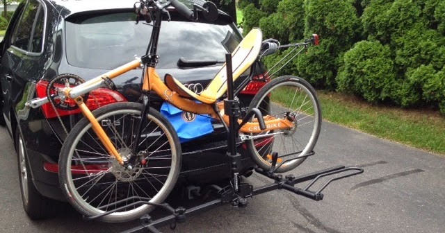 Recumbent bikology in the urban jungle.: Car racks for recumbent bikes
