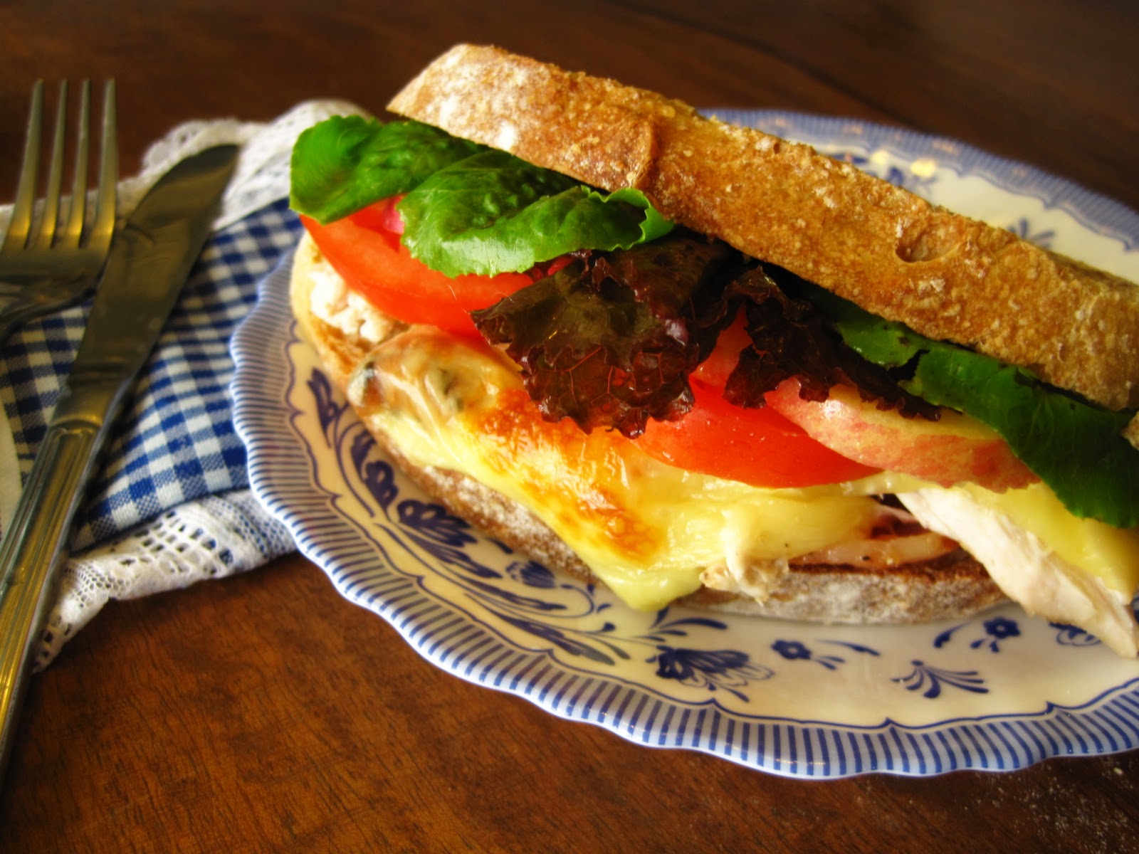 The Blue Cottage: Roasted Chicken BLT Sandwich