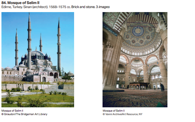 AP Art History 250: 84. Mosque of Selim II