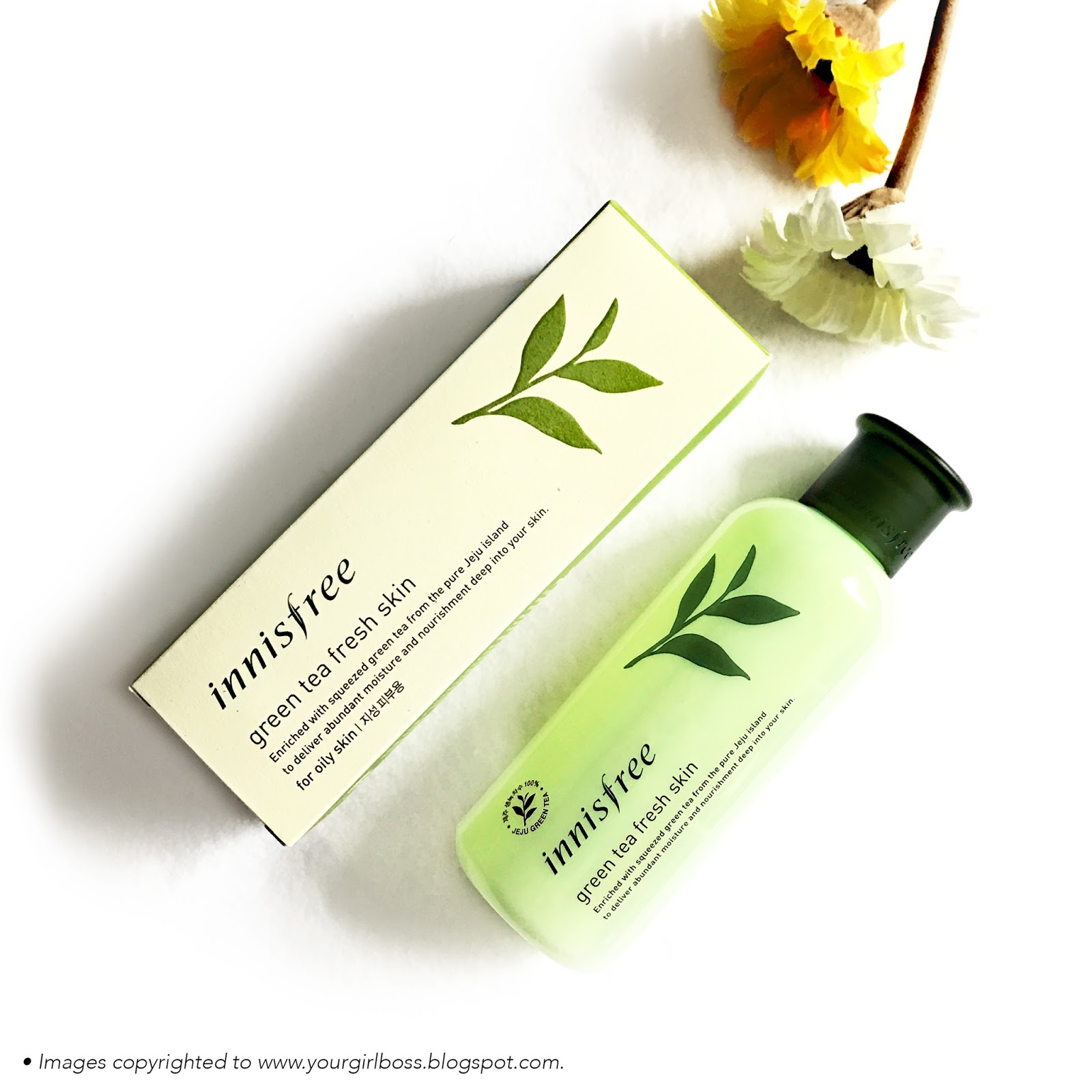 Innisfree Green Tea Fresh Skin Review - Jean Kuah's Beauty Blog