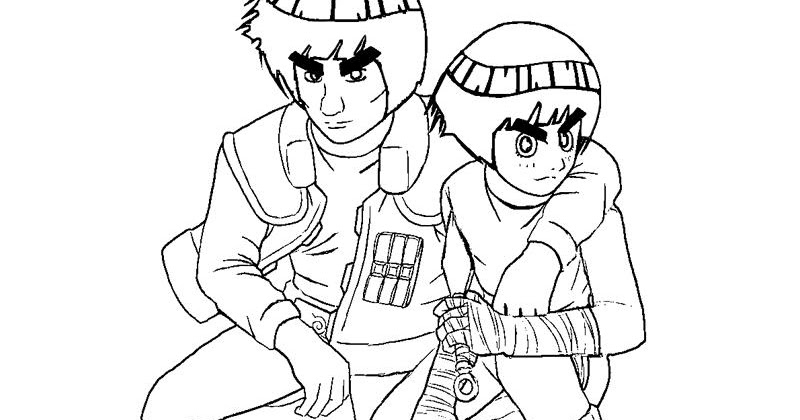 all might with his sword coloring page Might guy 5 coloring