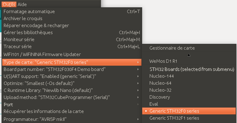 Électronique en amateur: Programmation d'une carte STM32 avec l'IDE Arduino