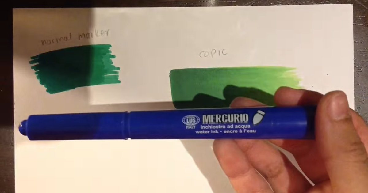 The difference between normal marker & copic marker by Art Tard