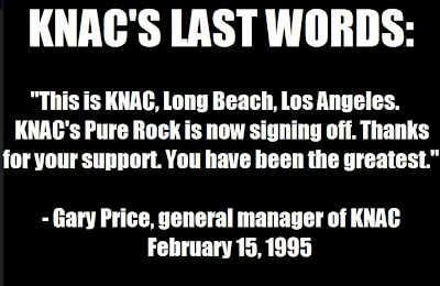 Script the Darkness: KNAC Pure Rock 105.5: Forever Black, Never Fading