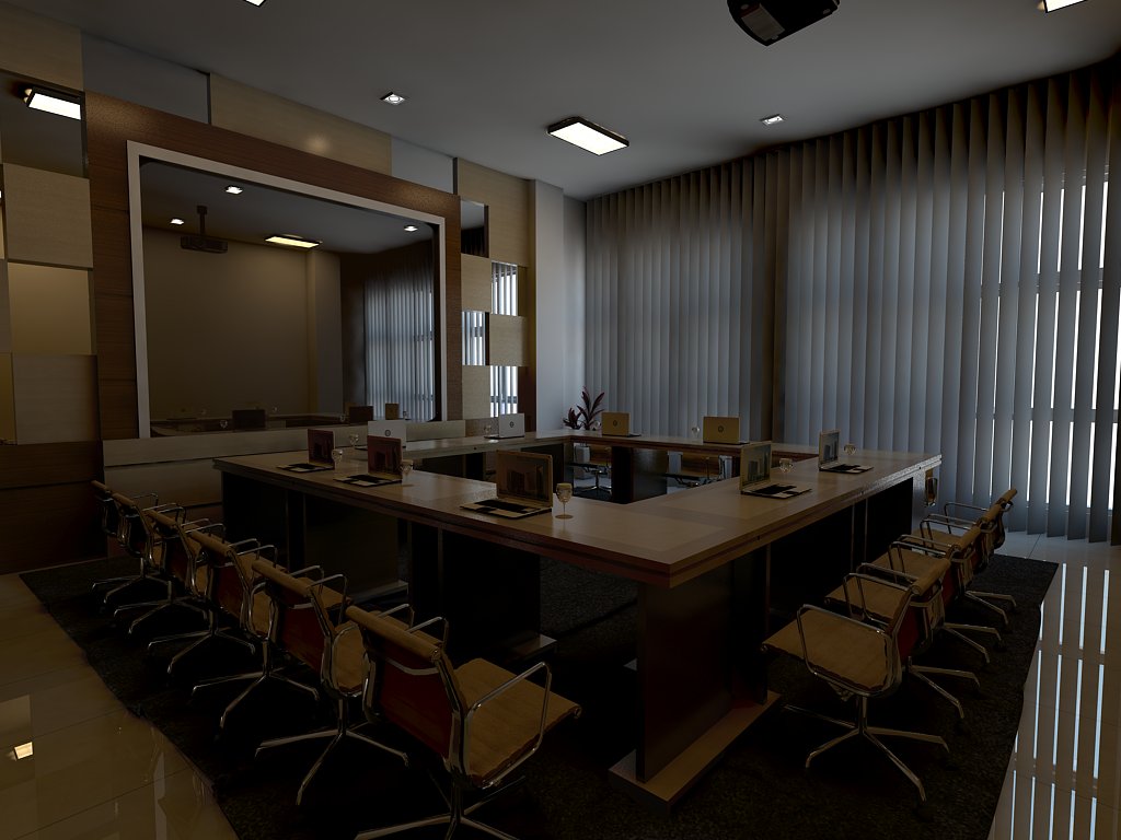 model desain rumah: Interior Ruang Rapat