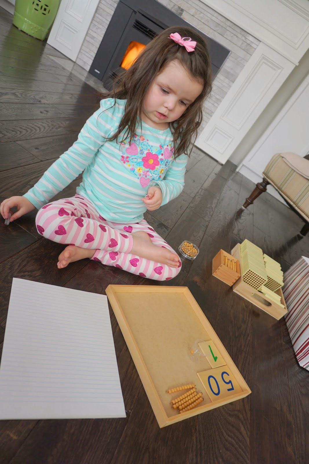 Early Bank Game for Place Value Practice - "Making Montessori Ours"