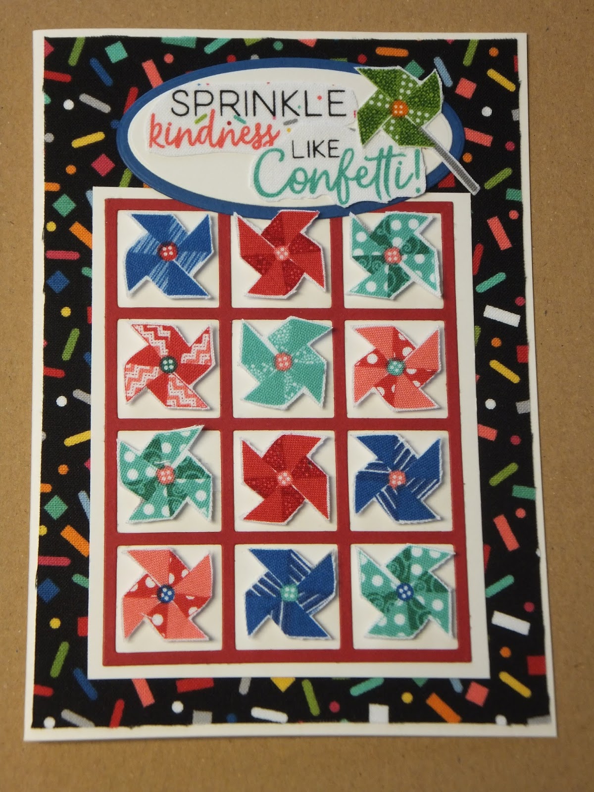 Farmhouse Memories: Pin Wheel Card