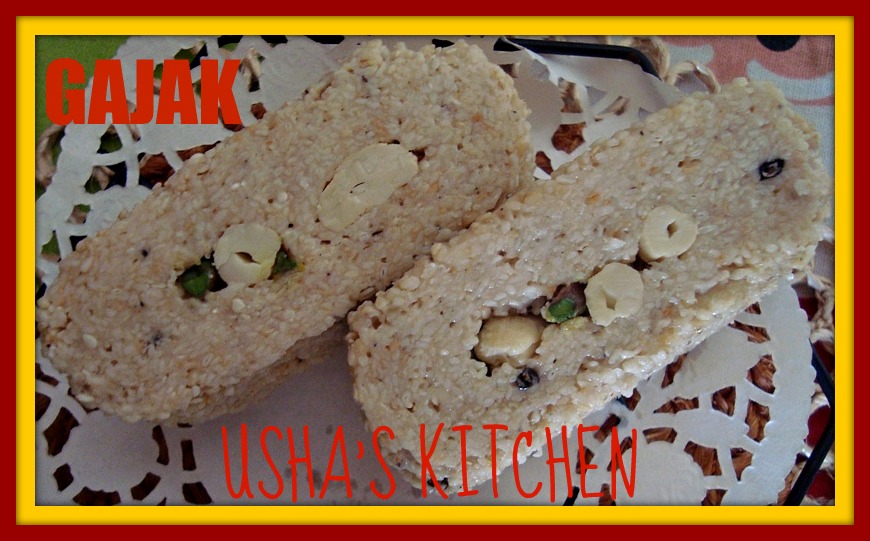 USHA'S KITCHEN: what is ' Gajak