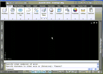 Membuat lingkaran dengan kode perintah keyboard autocad 2010 - Belajar ...