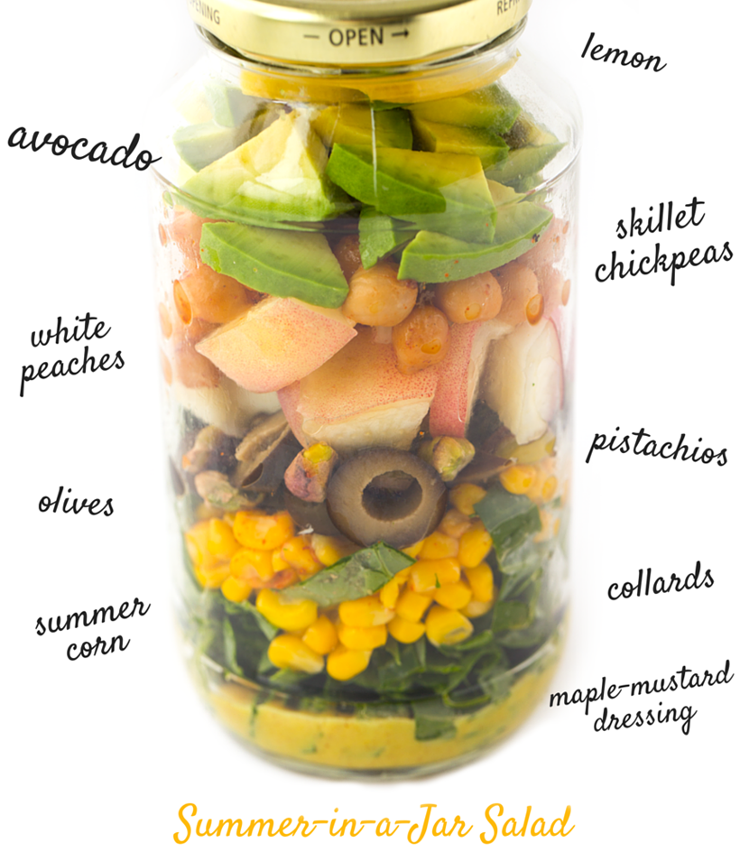 Freshly Picked Summer-in-a-Jar Salad - HealthyHappyLife.com