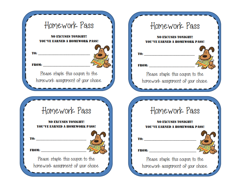 Teacher's Lounge: Homework Packet Freebie