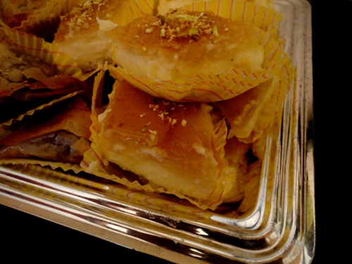 libyan food: Baklava with Sweet Cheese Filling - Bakalawa bil Jibna ...