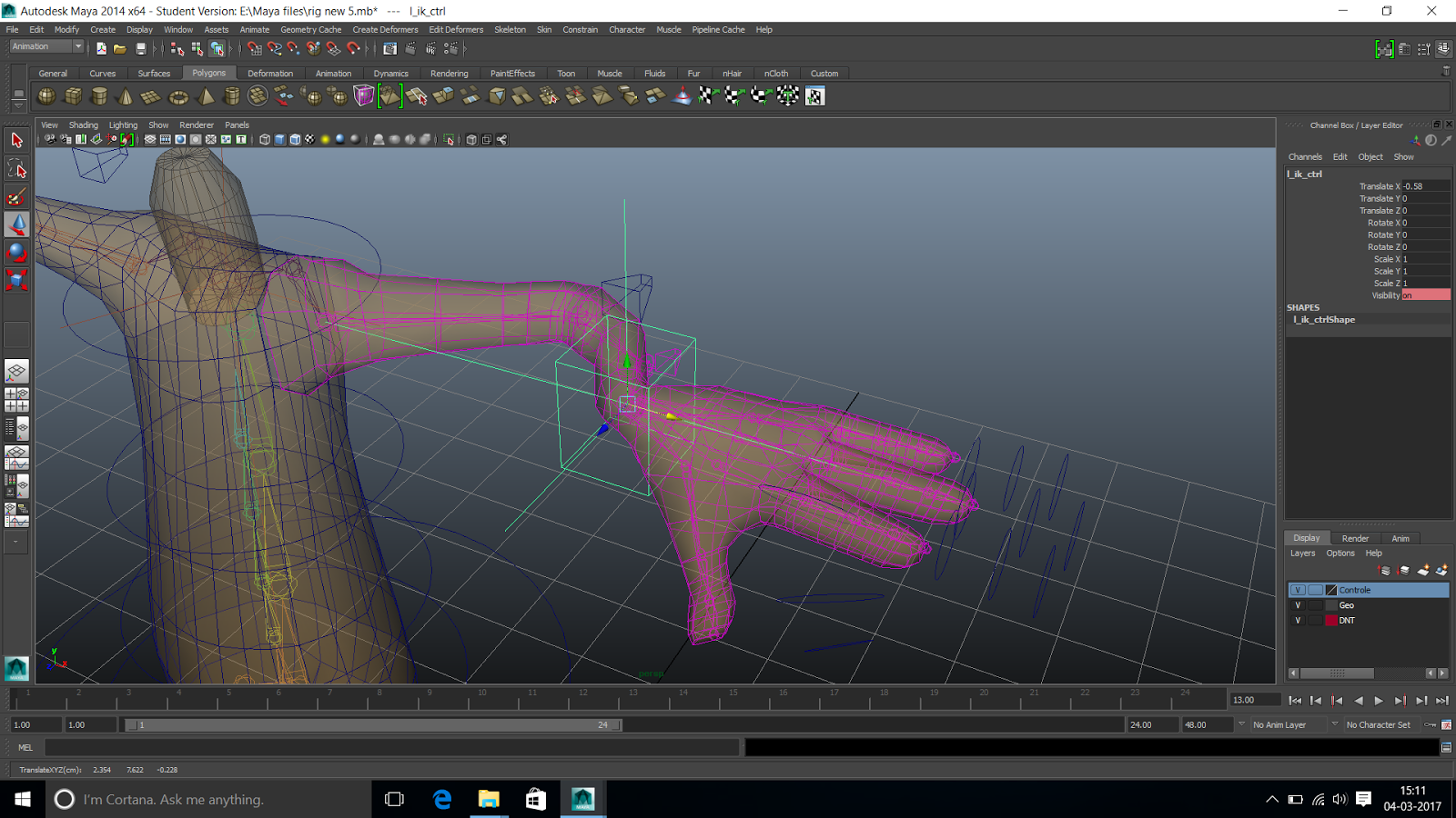 Inspire Illuminate Ignite: arm ik fk and joint setup and finger rig and ...