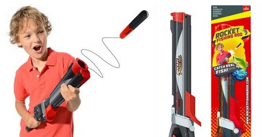 Rocket Fishing Rod, Ready To Fish Kids Fishing Pole, Shoots A Bobber ...