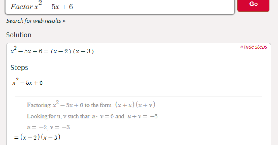 Symbolab Blog: Middle School Math Solutions - Factoring Calculator