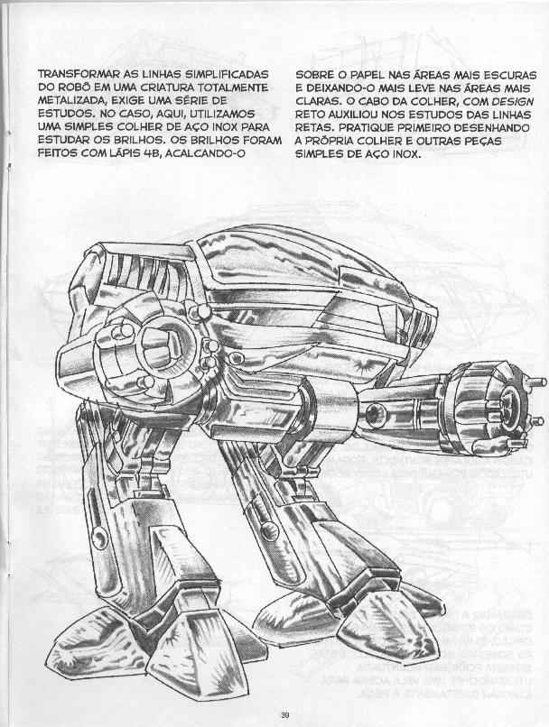 Como desenhar robos - Arte no Papel Online