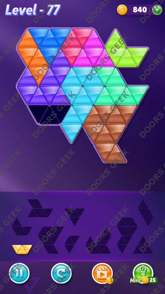 Block! Triangle Puzzle 10 Mania Level 77 Solution ~ Doors Geek