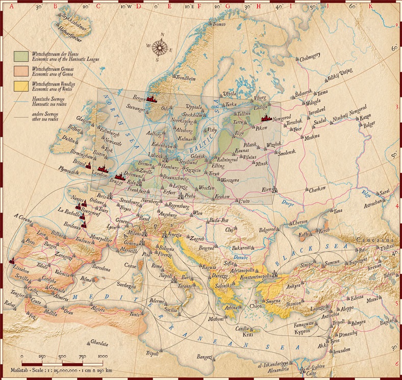 Medieval European Trade Map - Vivid Maps Medieval European Trade Map - Vivid Maps