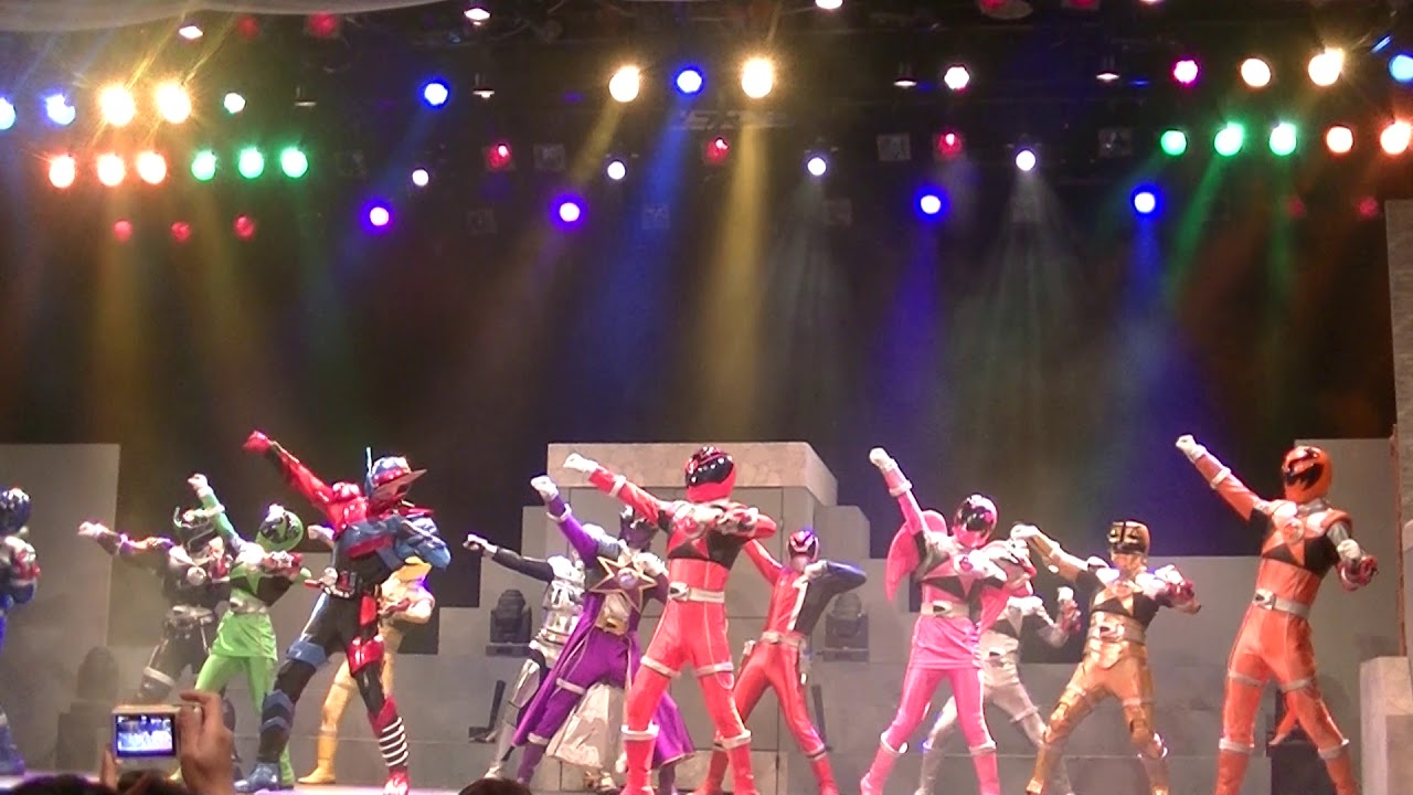 Kyutama Dancing featuring Kyurangers, Kamen Rider Build ,Gavan Type-G ...