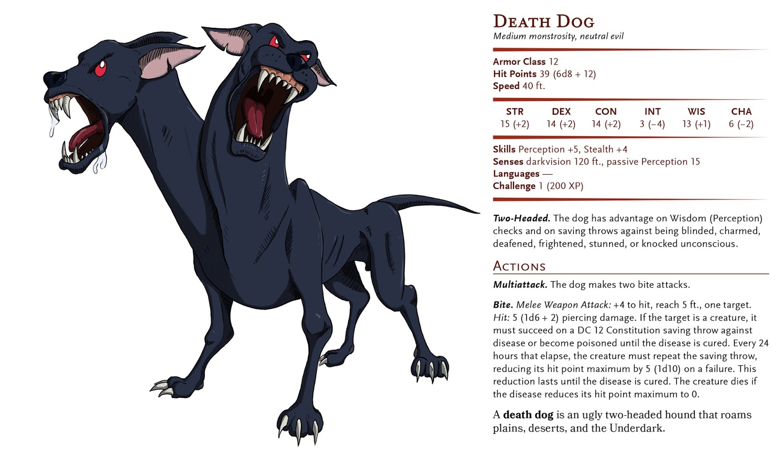 D&D Basic Monsters: Death Dog