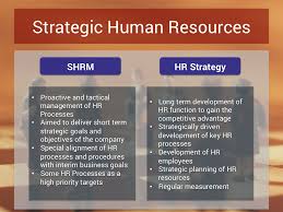 Human Resource Management: THE DISTINCTION BETWEEN STRATEGIC HRM AND HR ...