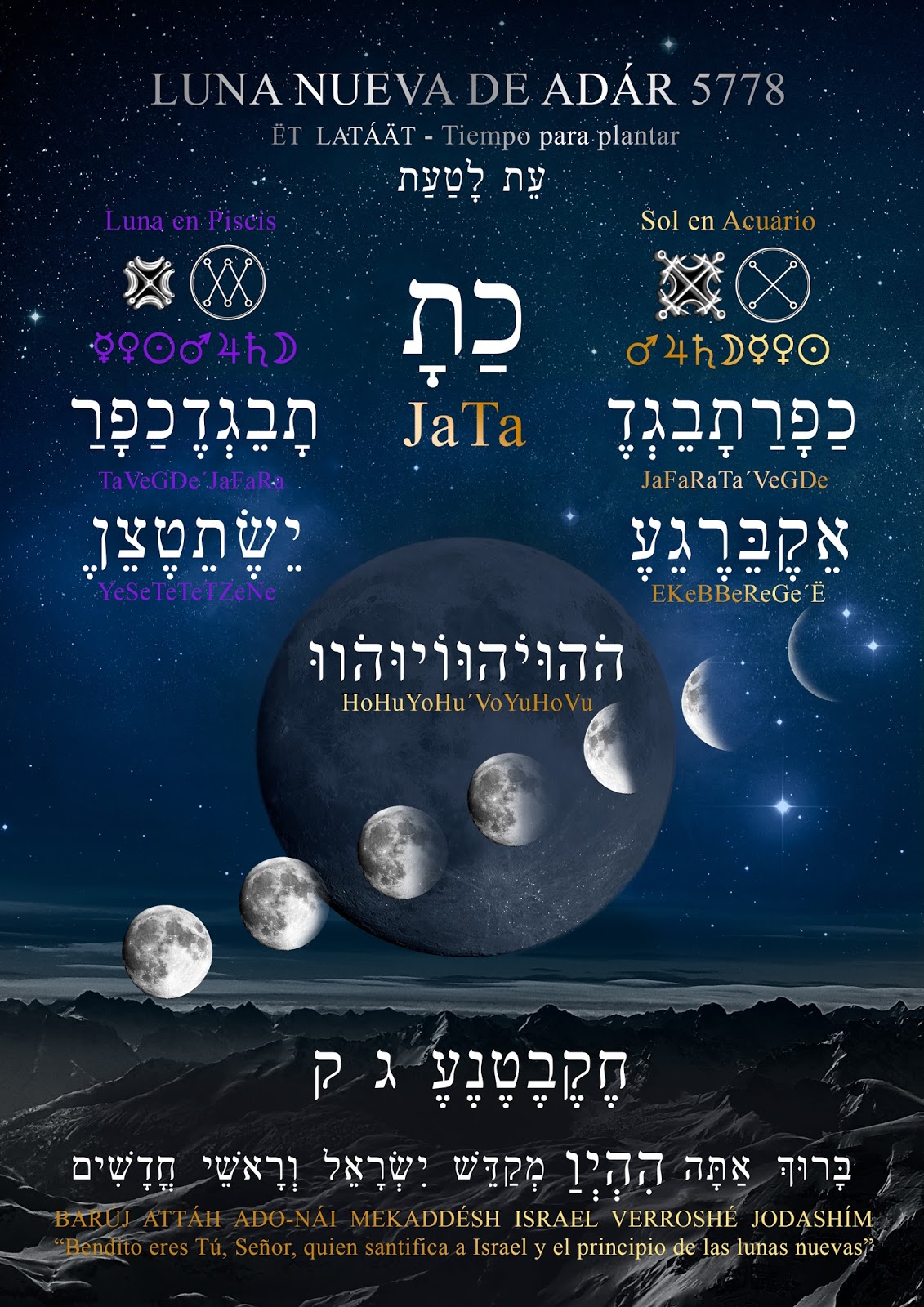 Kabbalah y Torah en Expansión : MEDITACIÓN PARA ROSH JODESH ADAR - LUNA ...