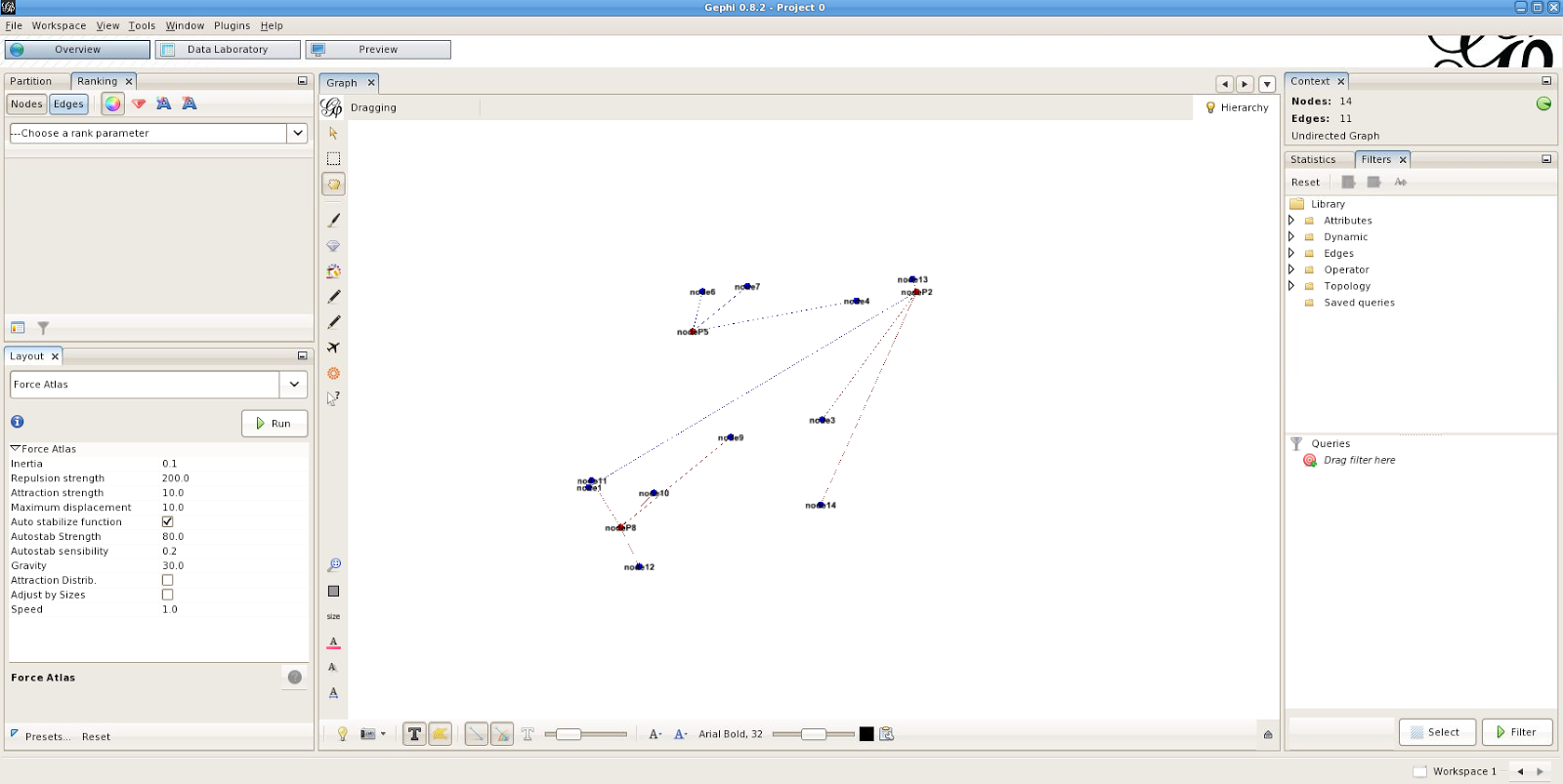 Better UML diagrams: Gephi - Interactive graph visualization platform