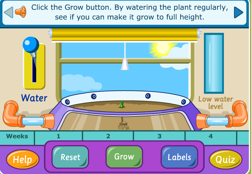 Arts and Science at School: "Water the Plant to Help it Grow" (Game)