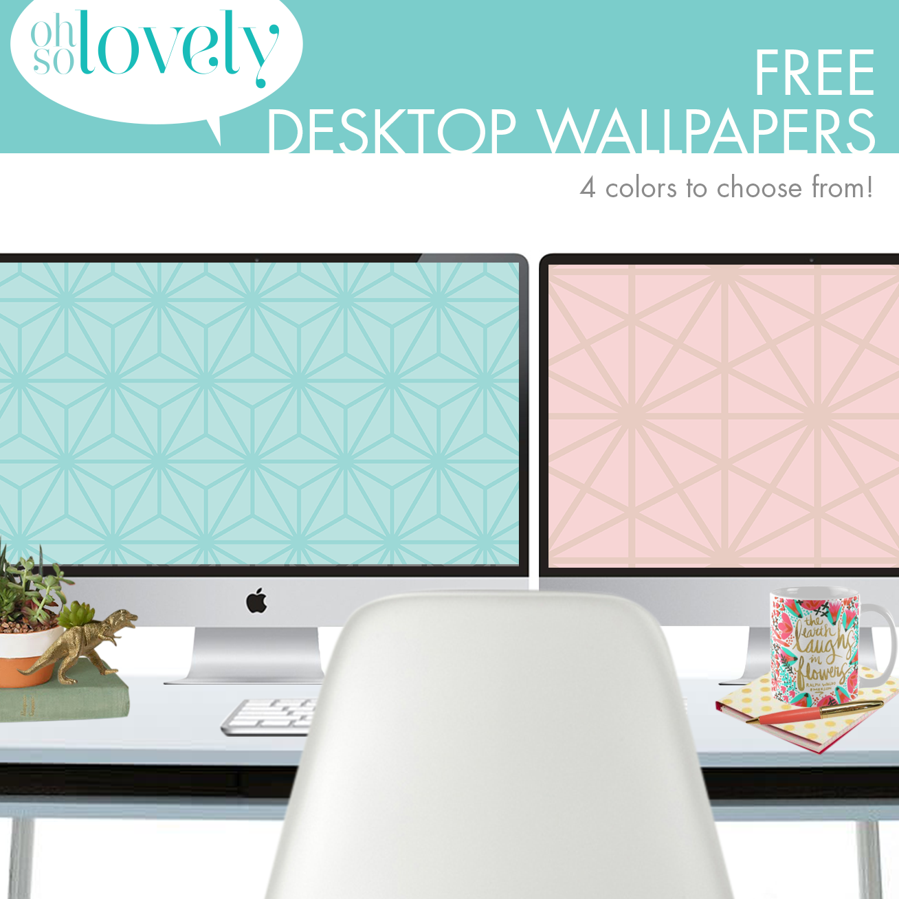 FREEBIES // TONE-ON-TONE DESKTOP WALLPAPERS – Oh So Lovely Blog