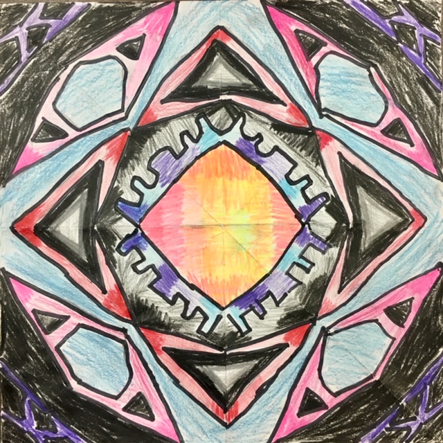Art at Hosmer: Radial Symmetry Name Designs