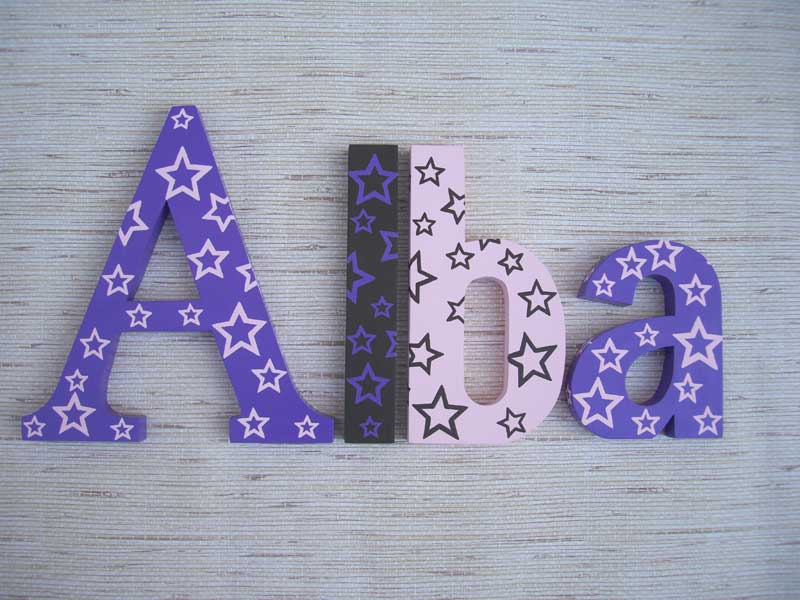 Chata-chata. Decoración infantil: LETRAS INFANTILES