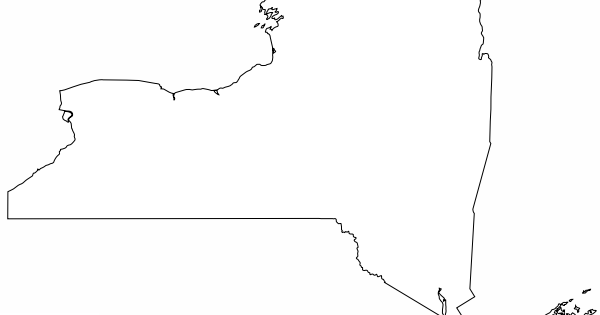 Blog de Biologia: New York State Outline Map