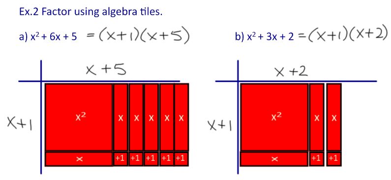 M^3 (Making Math Meaningful): MPM2D - Day 54: Factoring, Day 2